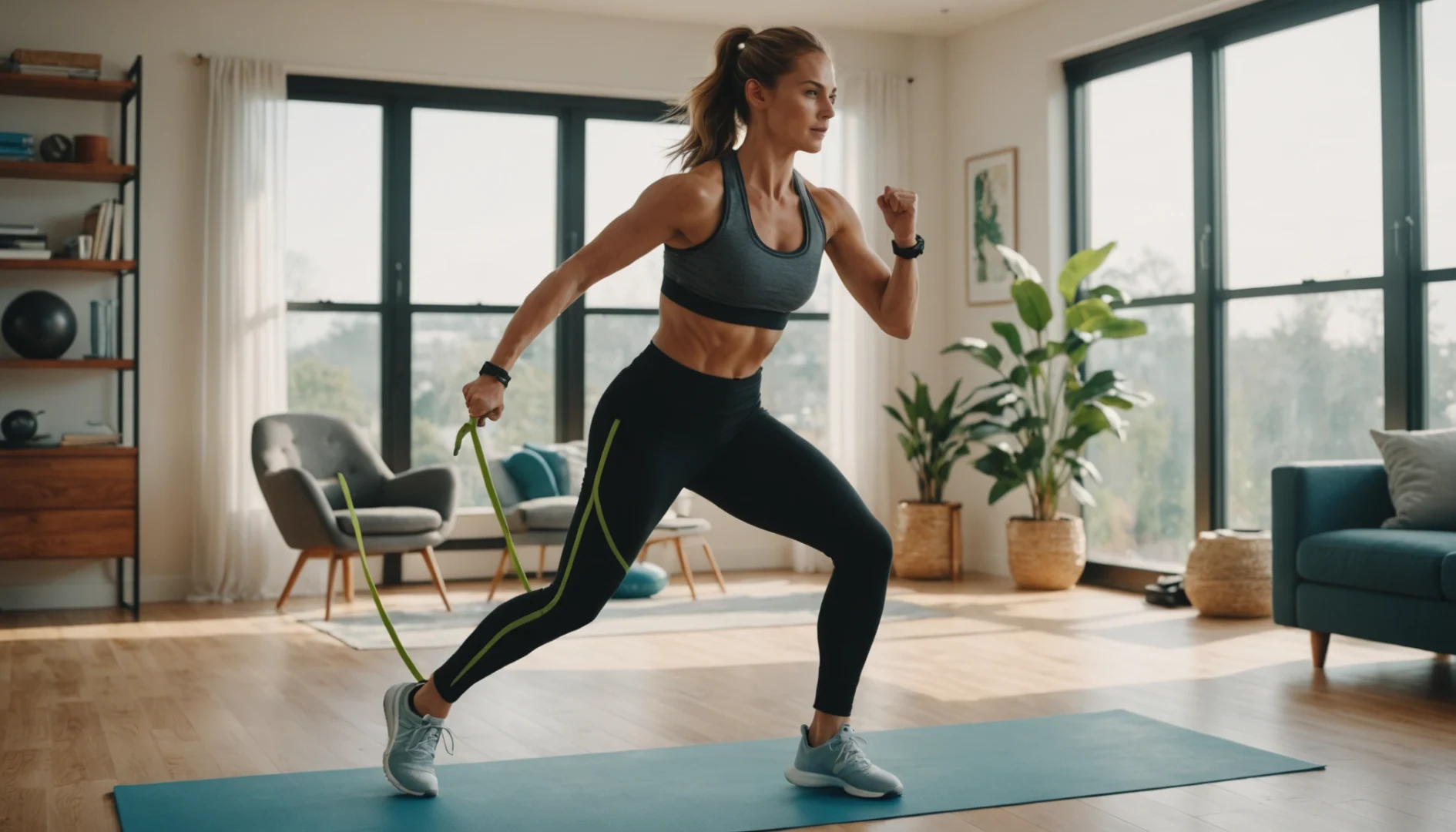 Tonifier son corps : Exercice avec elastique pratique